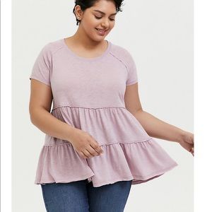 torrid | Tops | Nwt Torrid Pink Ruffle Blouse With Layers | Poshmark